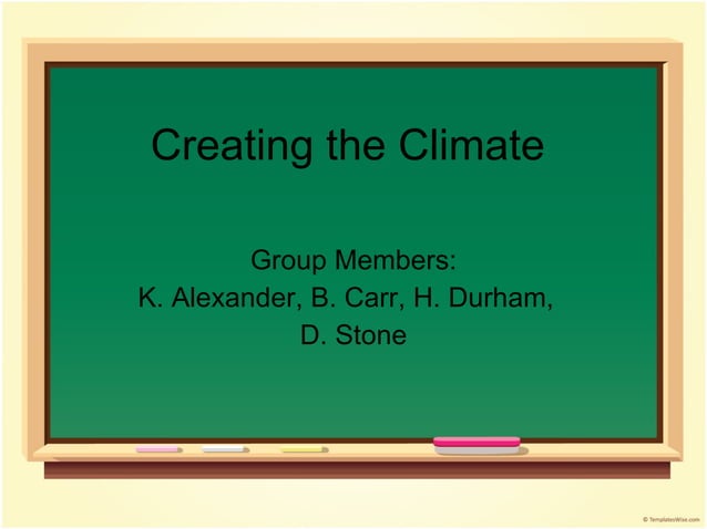 Creating the climate power point presentation | PPT