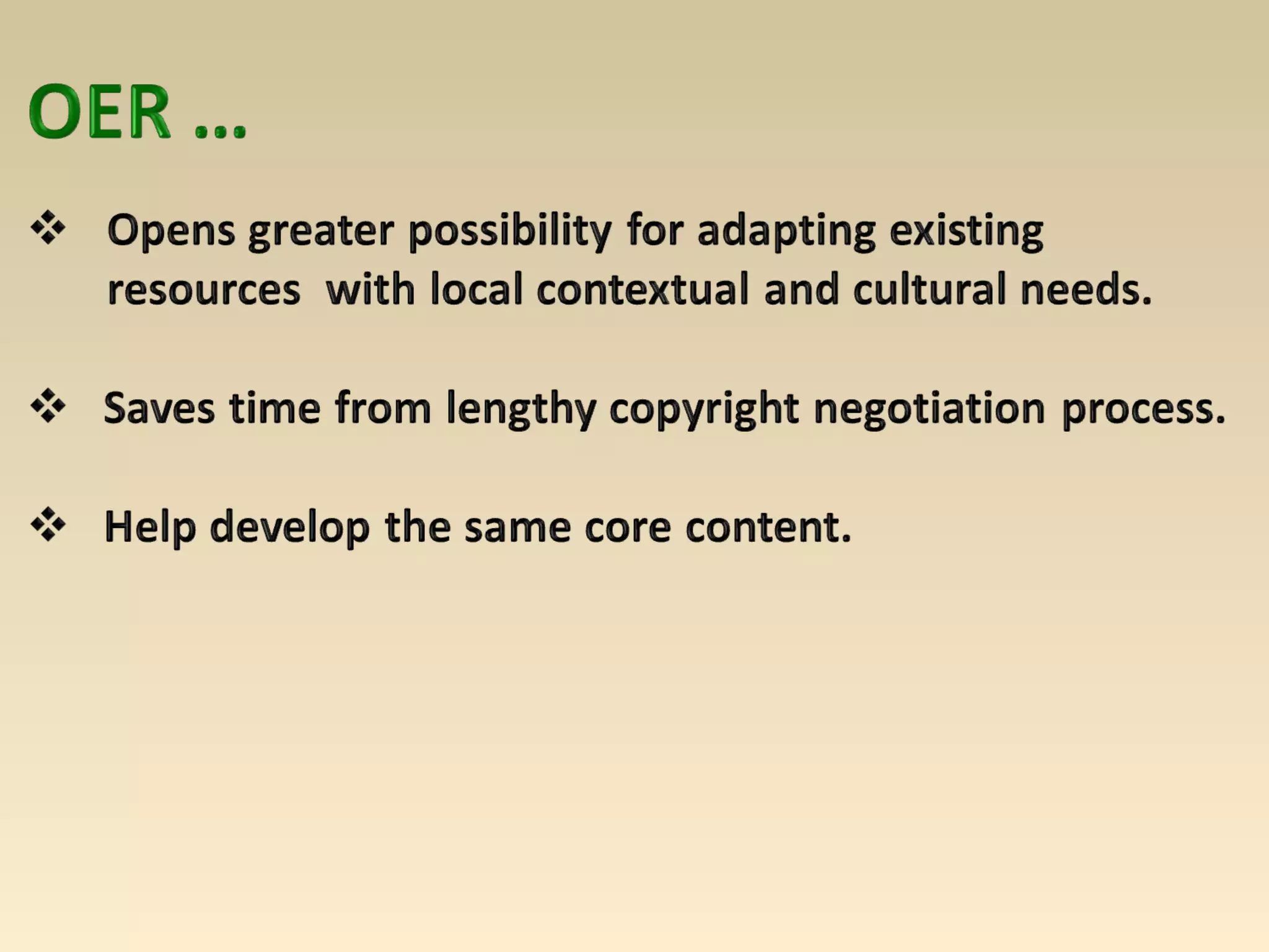 Creating the conditions for oer usage | PPT