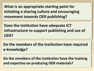 Creating the conditions for oer usage | PPT