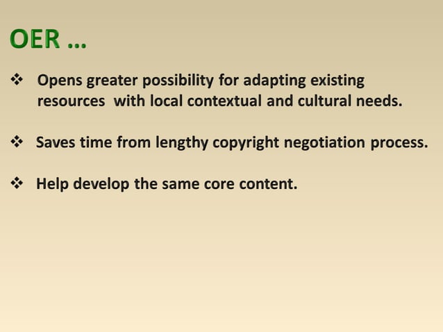 Creating the conditions for oer usage | PPT