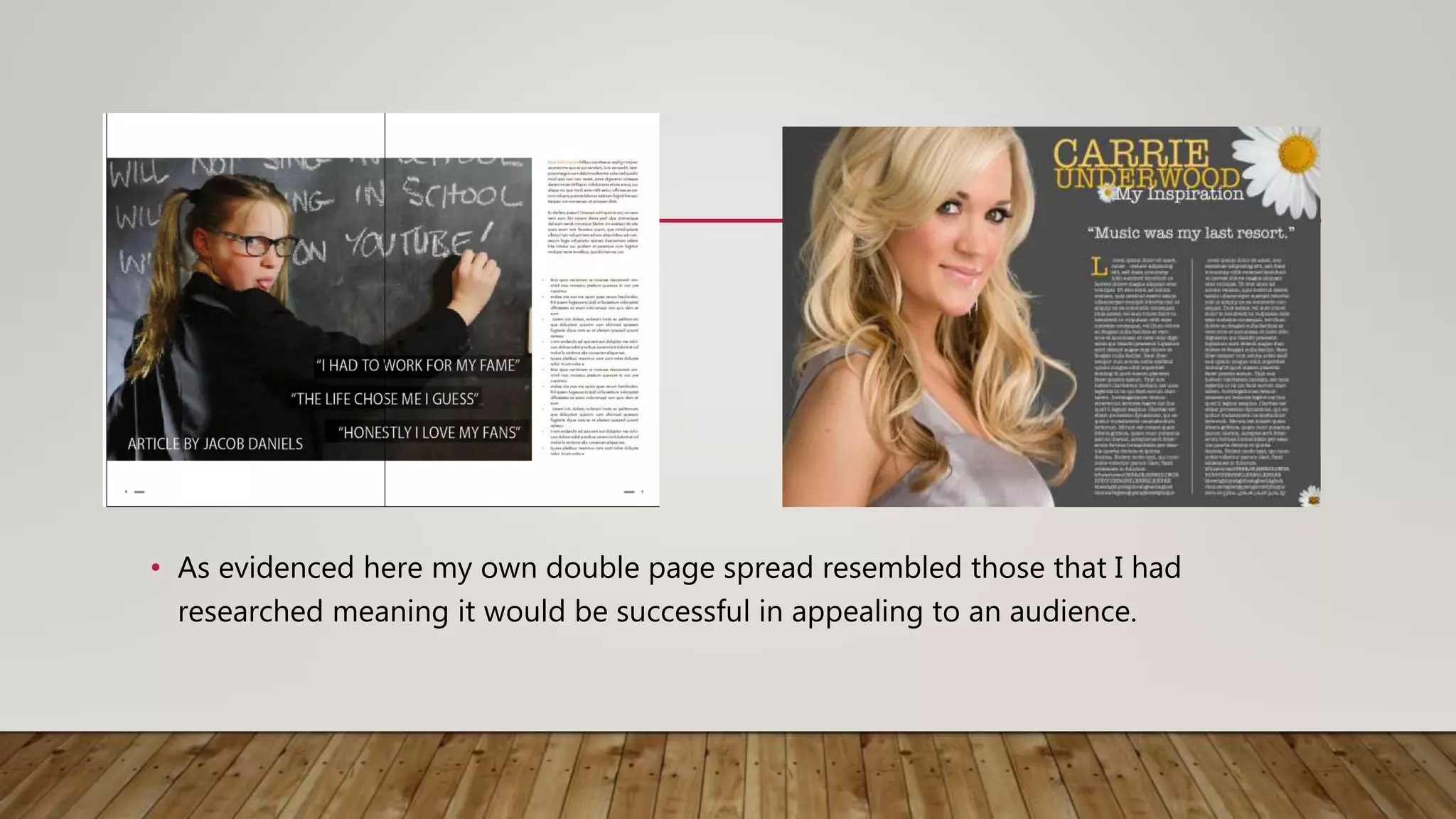 Creating the double page spread | PPT