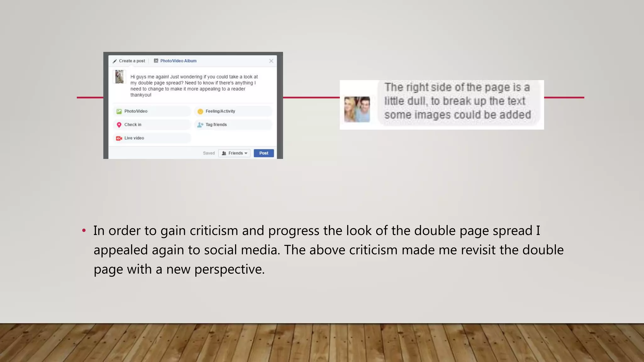 Creating the double page spread | PPTX