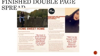 Creating the double page spread | PPT