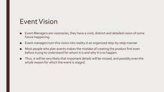 Creating the event vision | PPTX