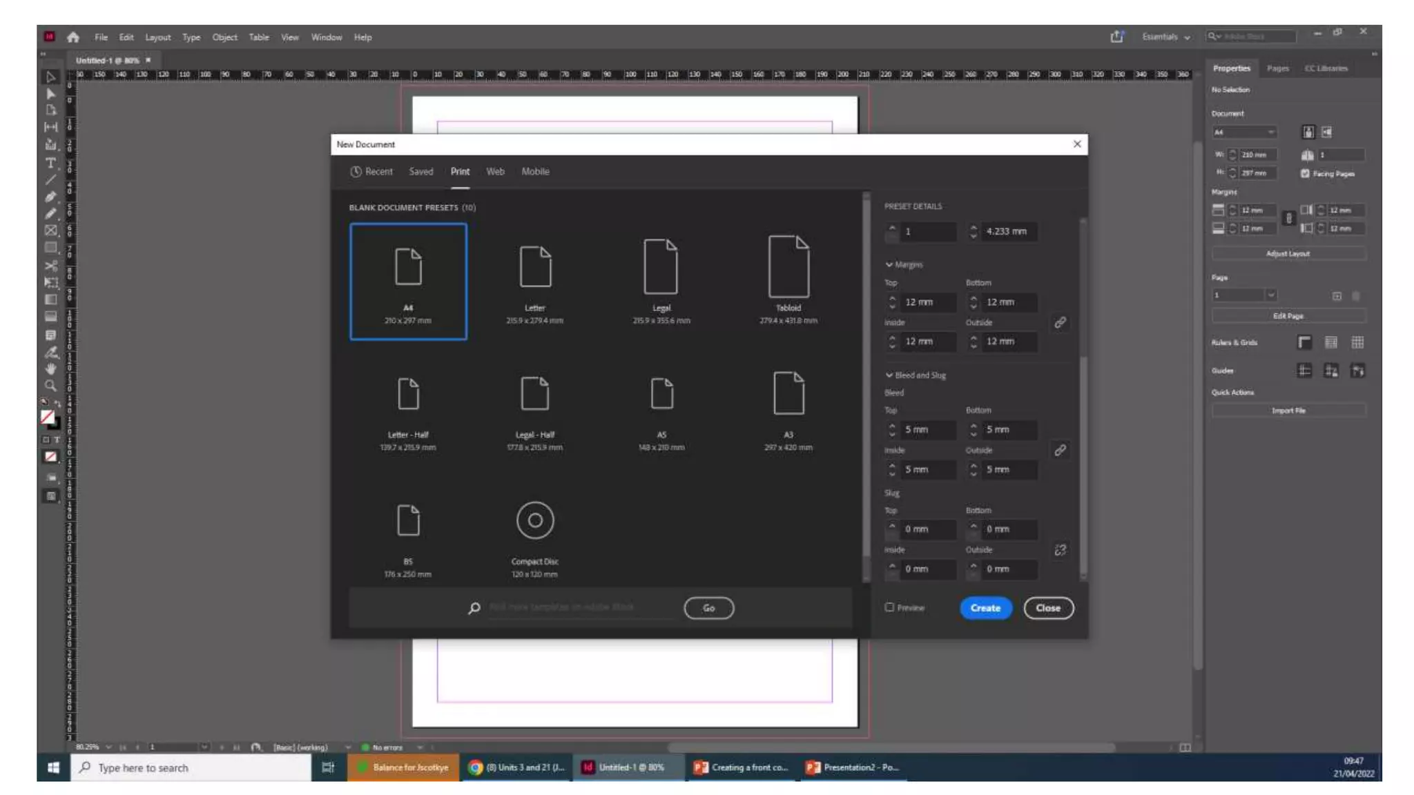 Creating the Front cover and DPS template.pptx