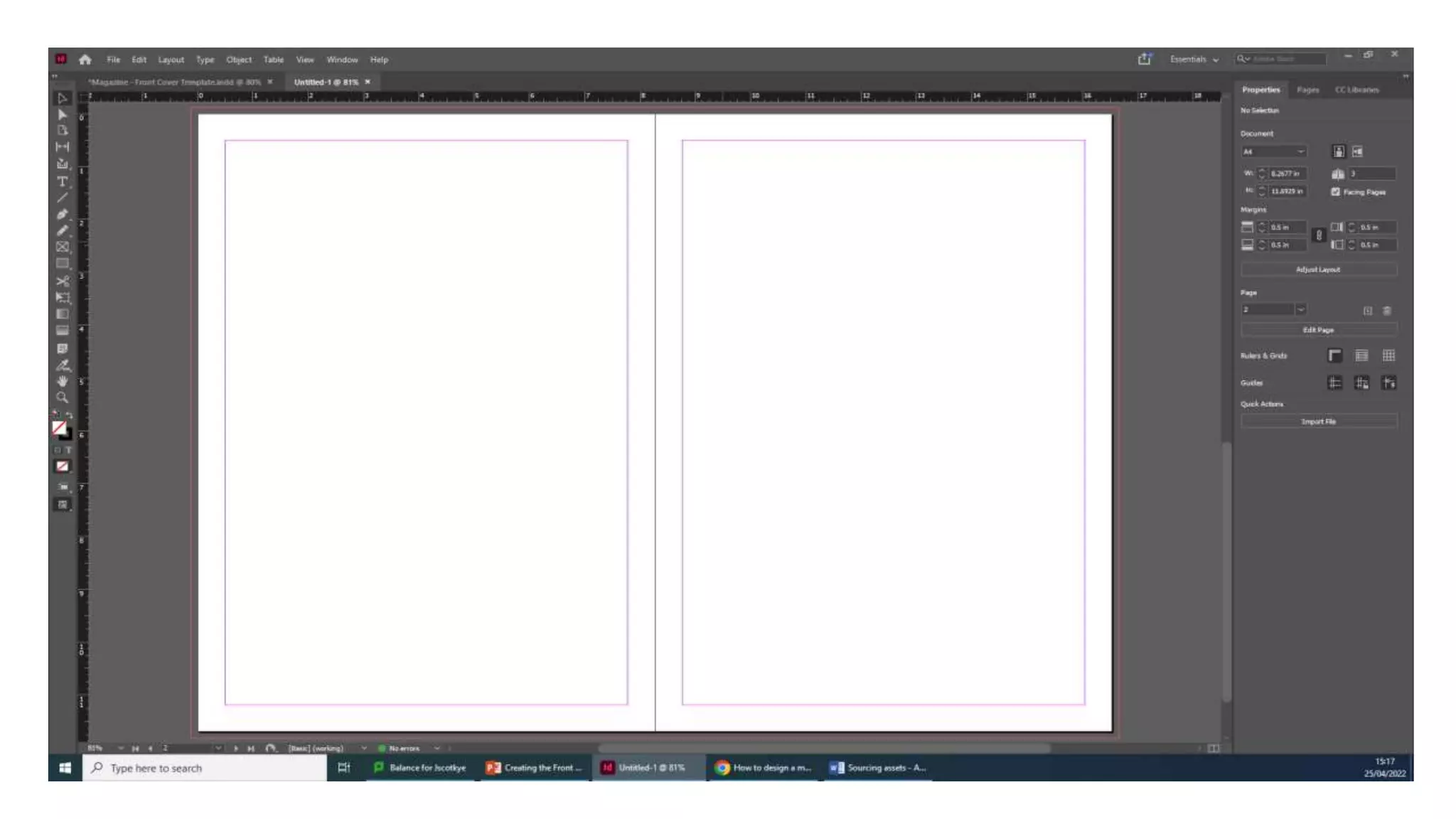 Creating the Front cover and DPS template.pptx