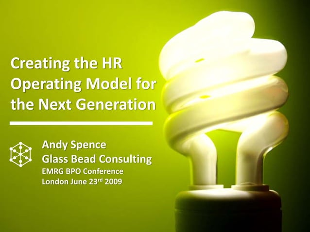 HR Operating Models - future trends | PDF