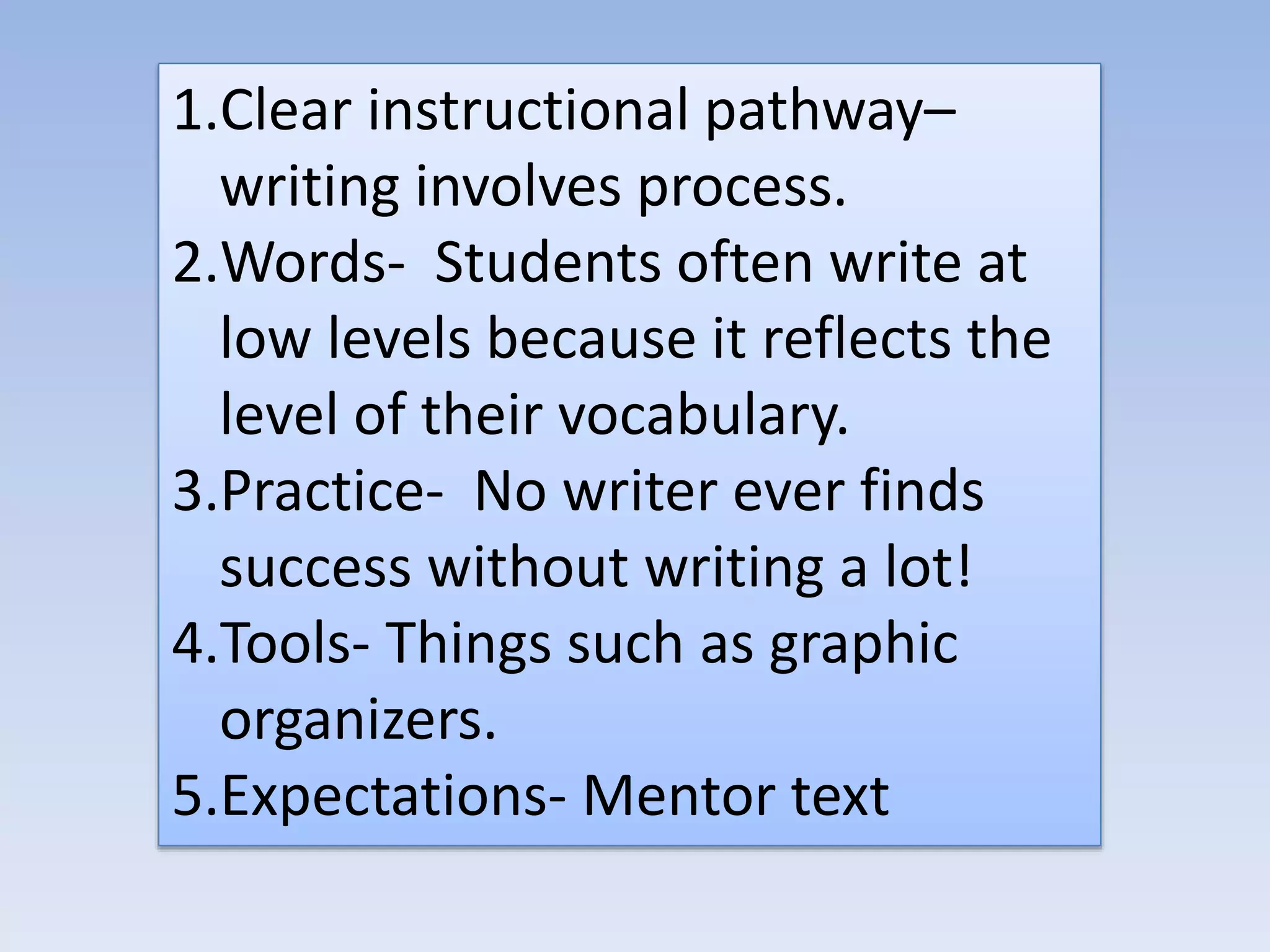 Creating the link between reading and writing | PPT