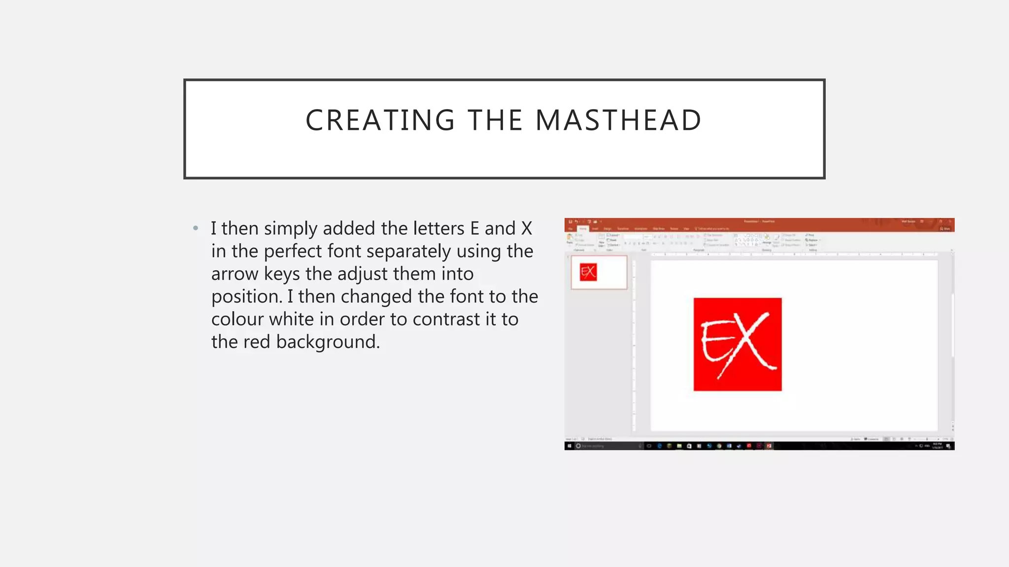 Creating the masthead | PPT