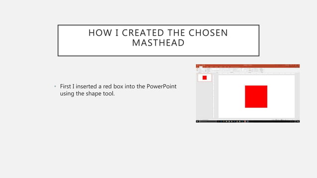 Creating the masthead | PPT