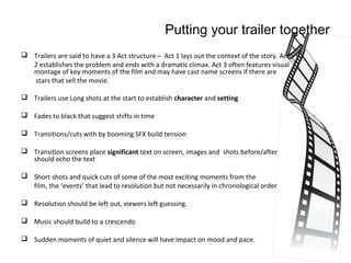 Creating trailers | PPT