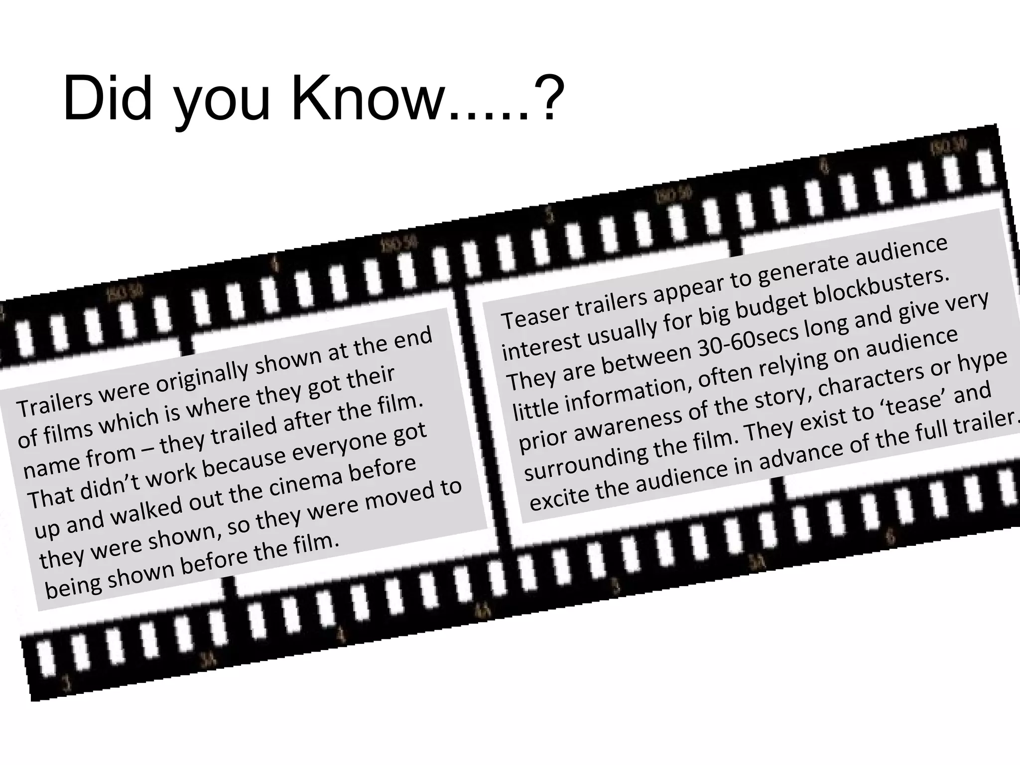 Creating trailers | PPT