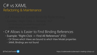 DevReach: Creating Xamarin.Forms UIs in C# | PPT