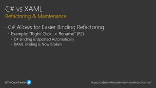 DevReach: Creating Xamarin.Forms UIs in C# | PPT