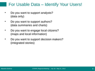 Creating Usable Data | PPT