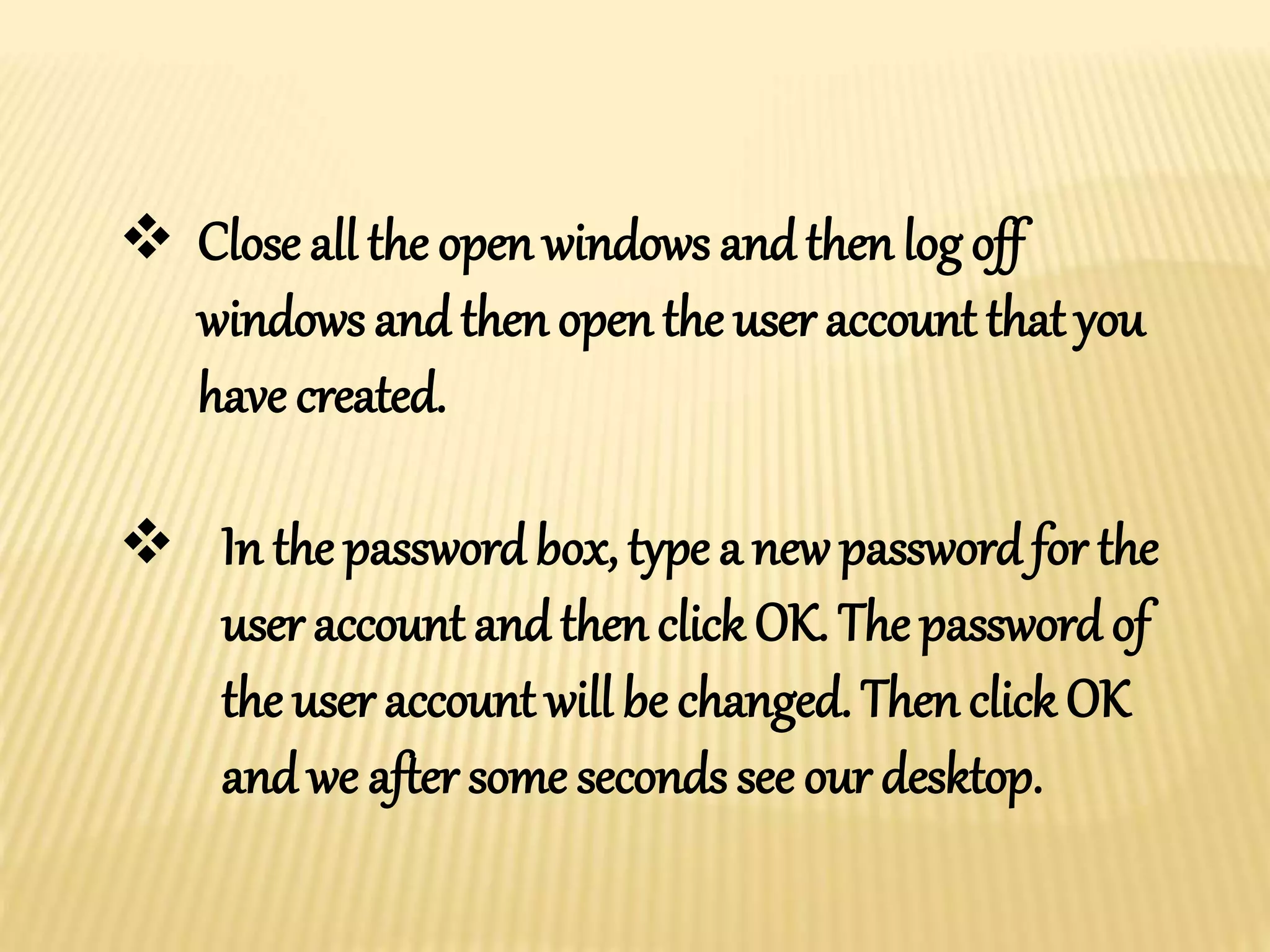 Creating Users | PPTX