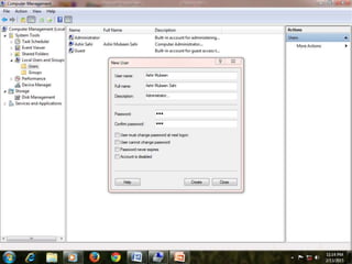 Creating Users | PPTX