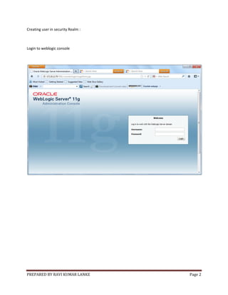 Creating users and groups in obiee 11 g | PDF | Technology & Computing