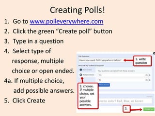 Creating & using qr codes and polls for | PPTX