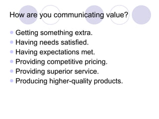 Creating Value | PPT