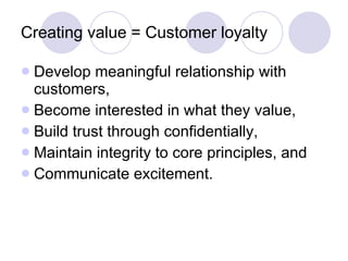 Creating Value | PPT
