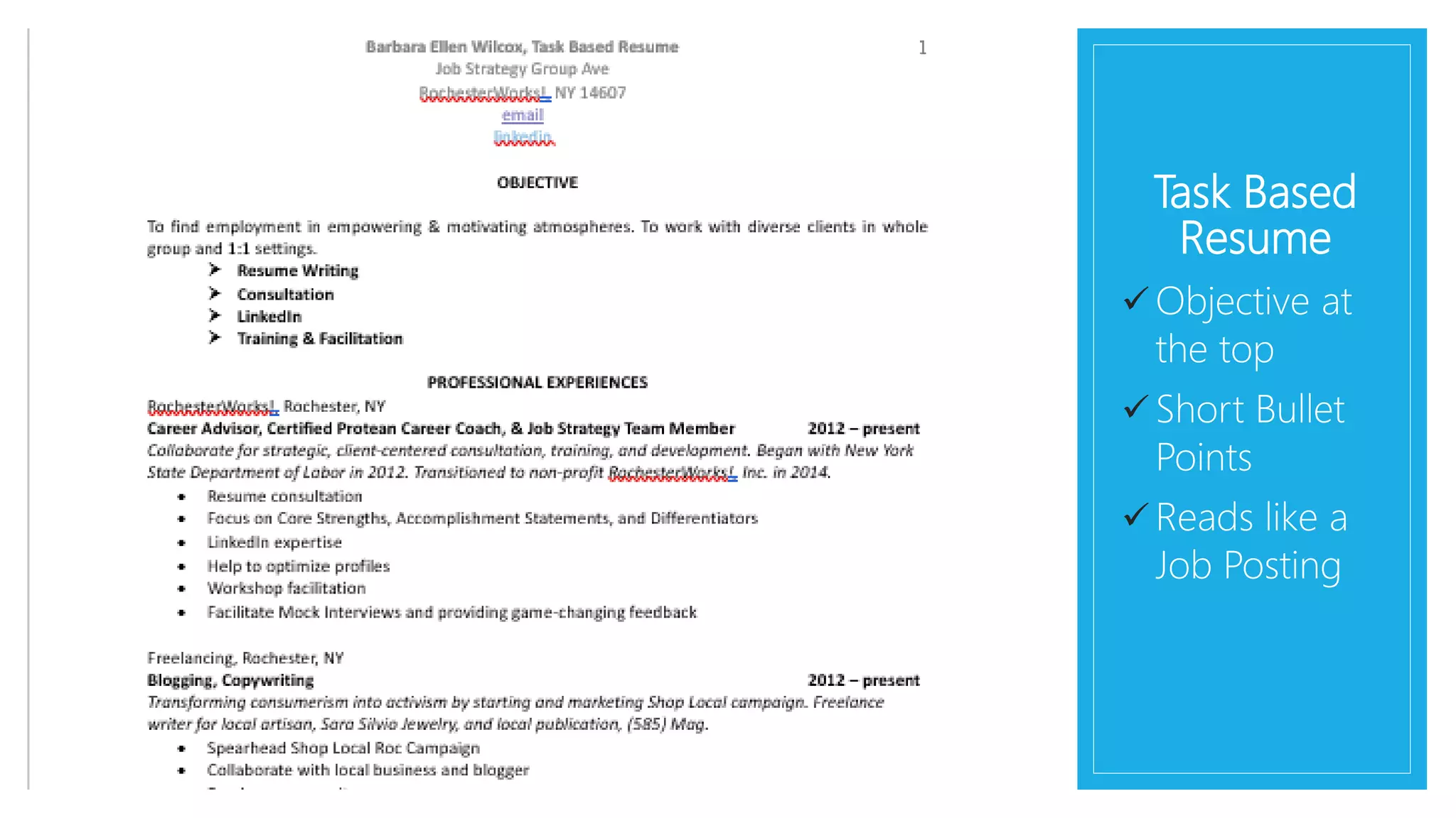 Creating Values Based Accomplishment Statements | PPT