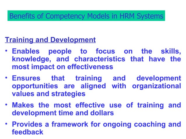 Creating value through competencies | PPT