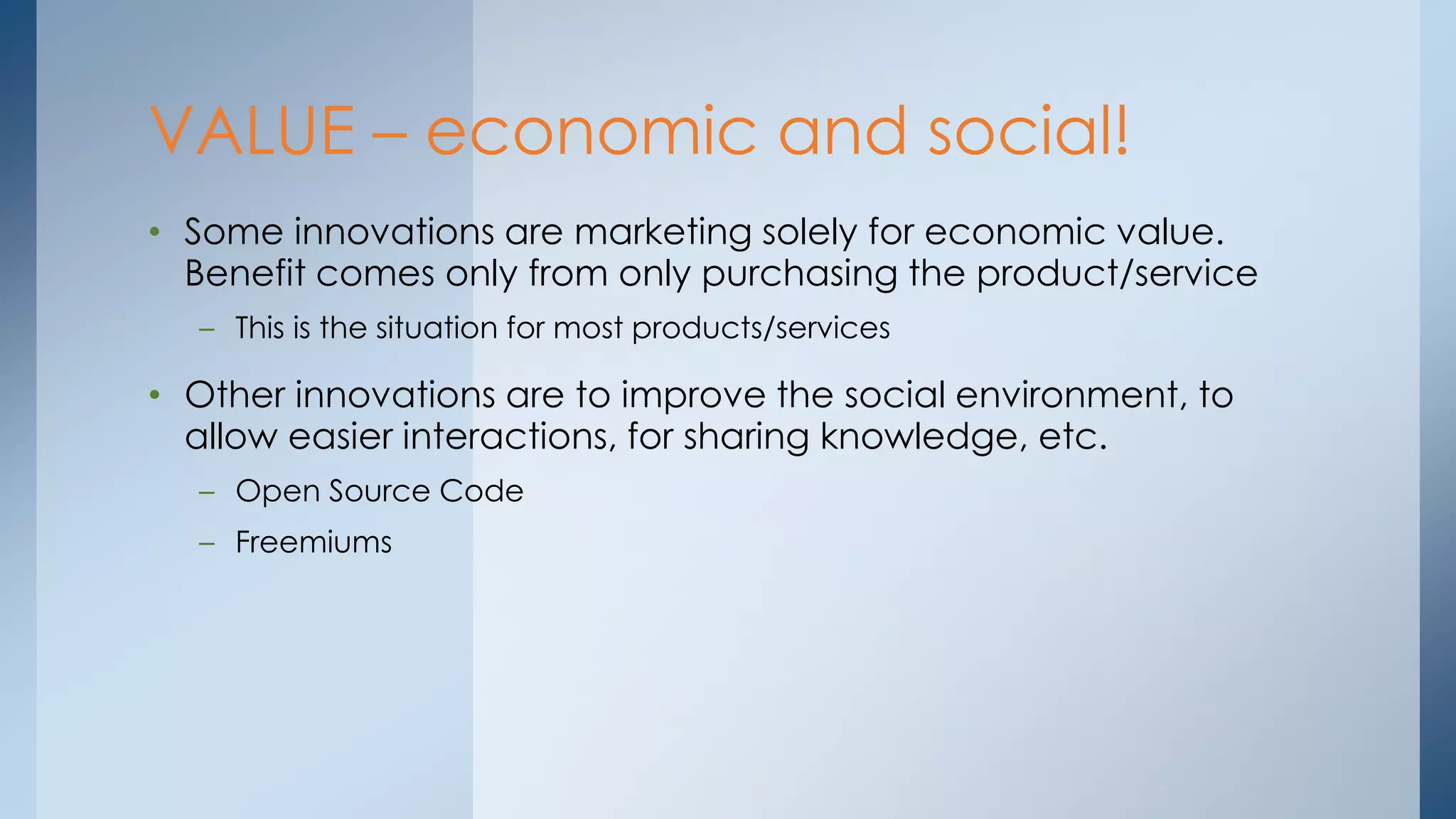 Creating value through innovation | PPTX