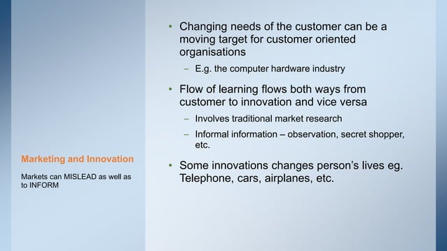 Creating value through innovation | PPTX | Business Administration | Business