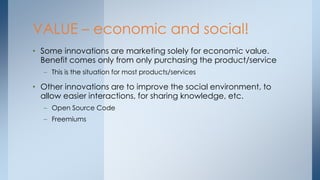 Creating value through innovation | PPTX
