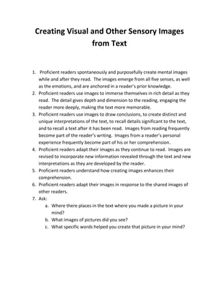 Creating visual and other sensory images from text | PDF