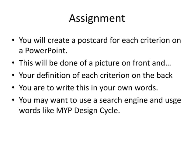 Creating visual metaphors of the design cycle | PPTX