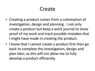 Creating visual metaphors of the design cycle | PPTX