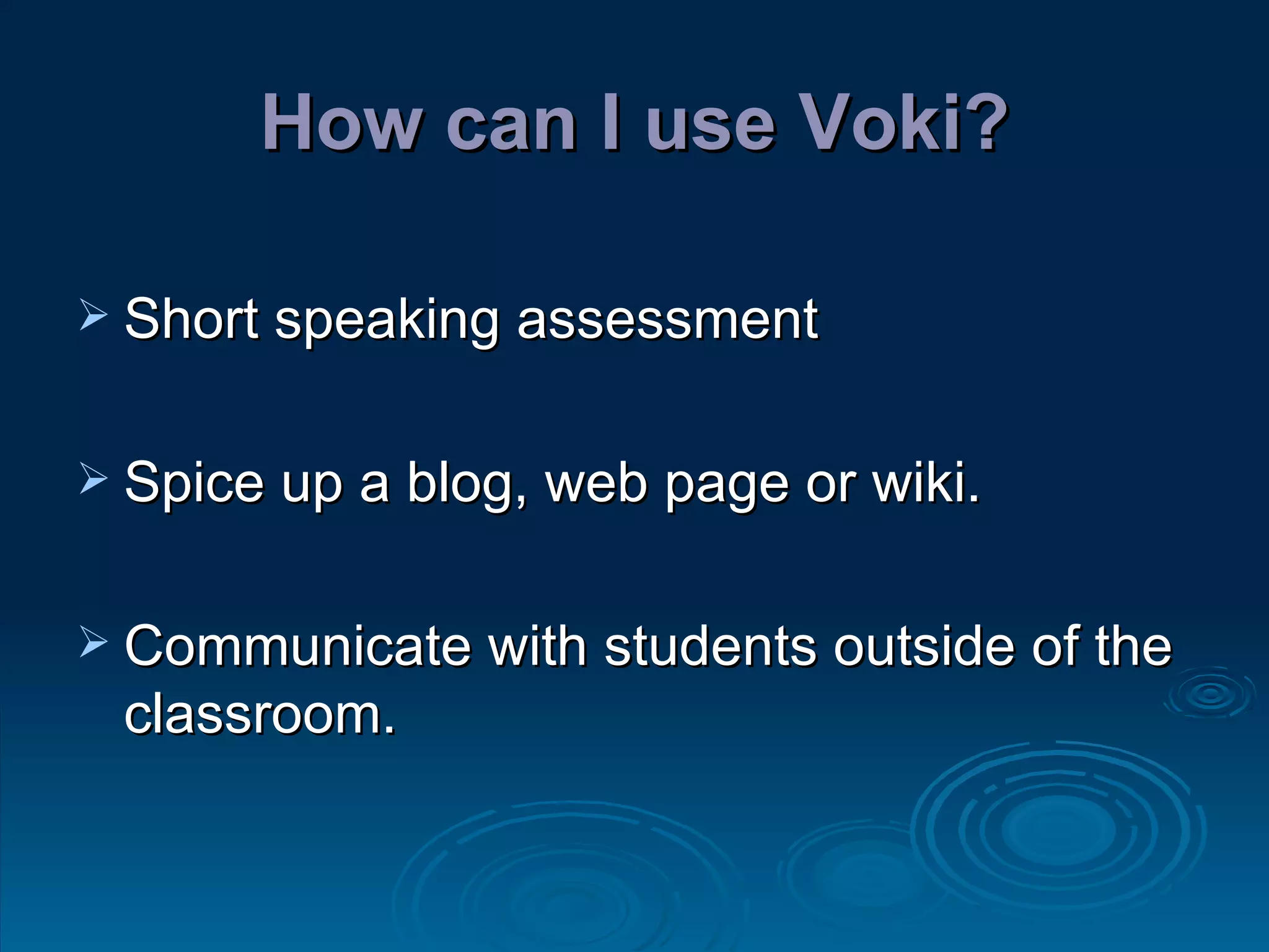 Creating Voki Avatars with Cell Phones | PPT