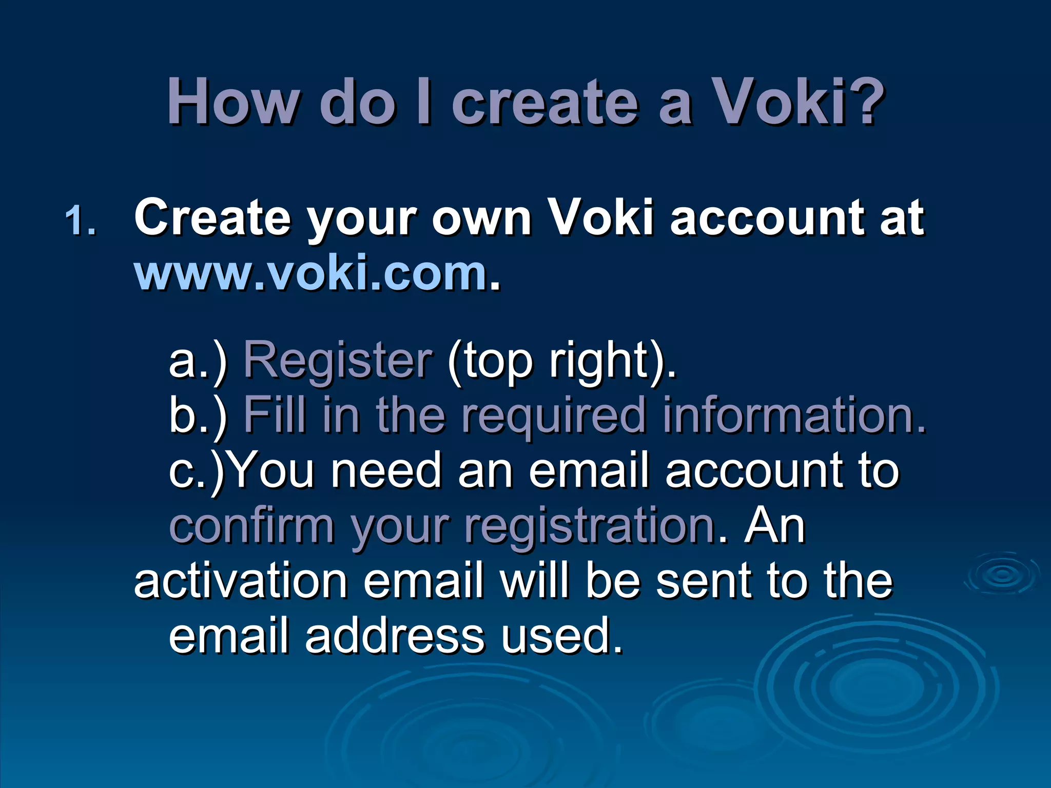 Creating Voki Avatars with Cell Phones | PPT