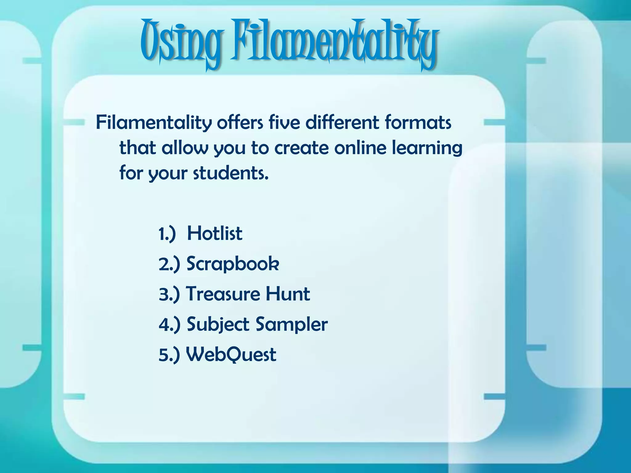 Creating Webquests | PPTX