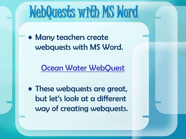 Creating Webquests | PPT