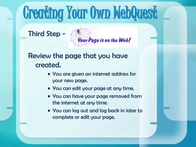 Creating Webquests | PPT