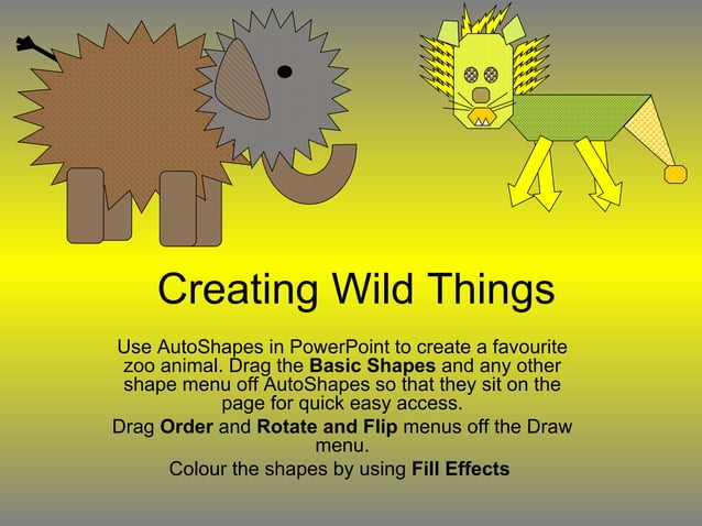 Creating Wild Things | PPT