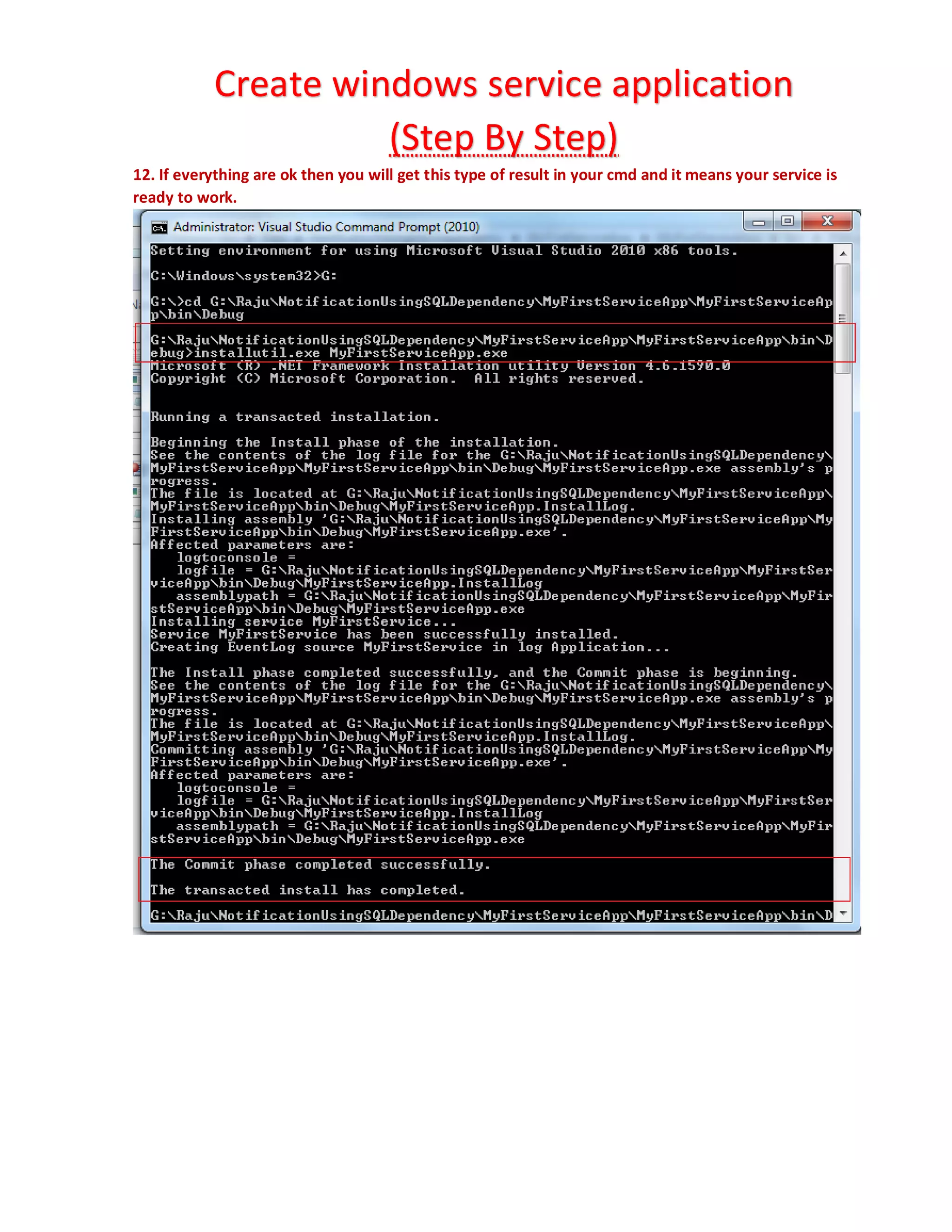 How To Create C Windows Service Application Pdf