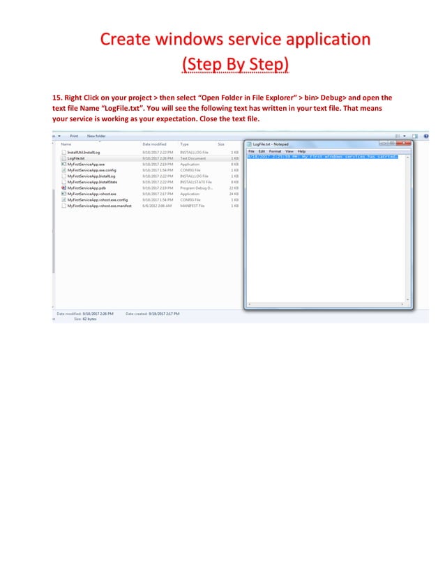 How to create C# Windows Service Application | PDF | Computing ...