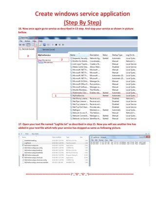 How to create C# Windows Service Application | PDF | Computing | Technology & Computing