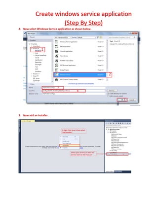 How to create C# Windows Service Application | PDF | Computing | Technology & Computing