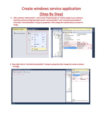 How to create C# Windows Service Application | PDF | Computing | Technology & Computing
