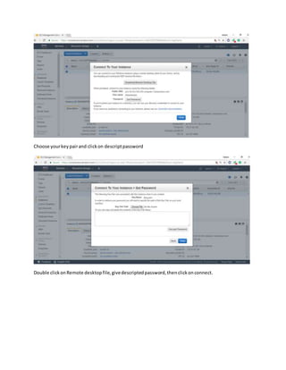 How to Create instance in aws | PDF