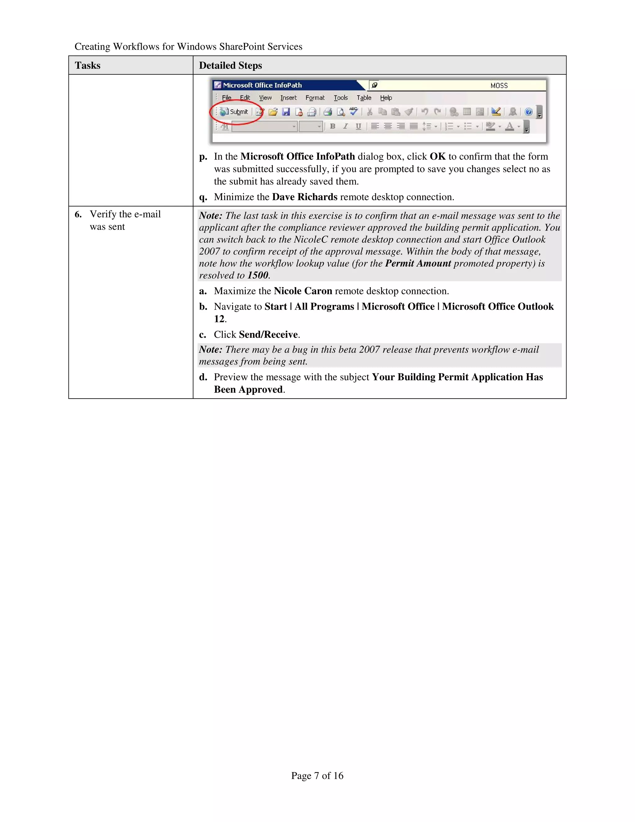 Creating Workflows Windows Share Point Services | PDF