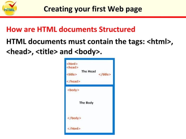 Creating your first web page | PPT