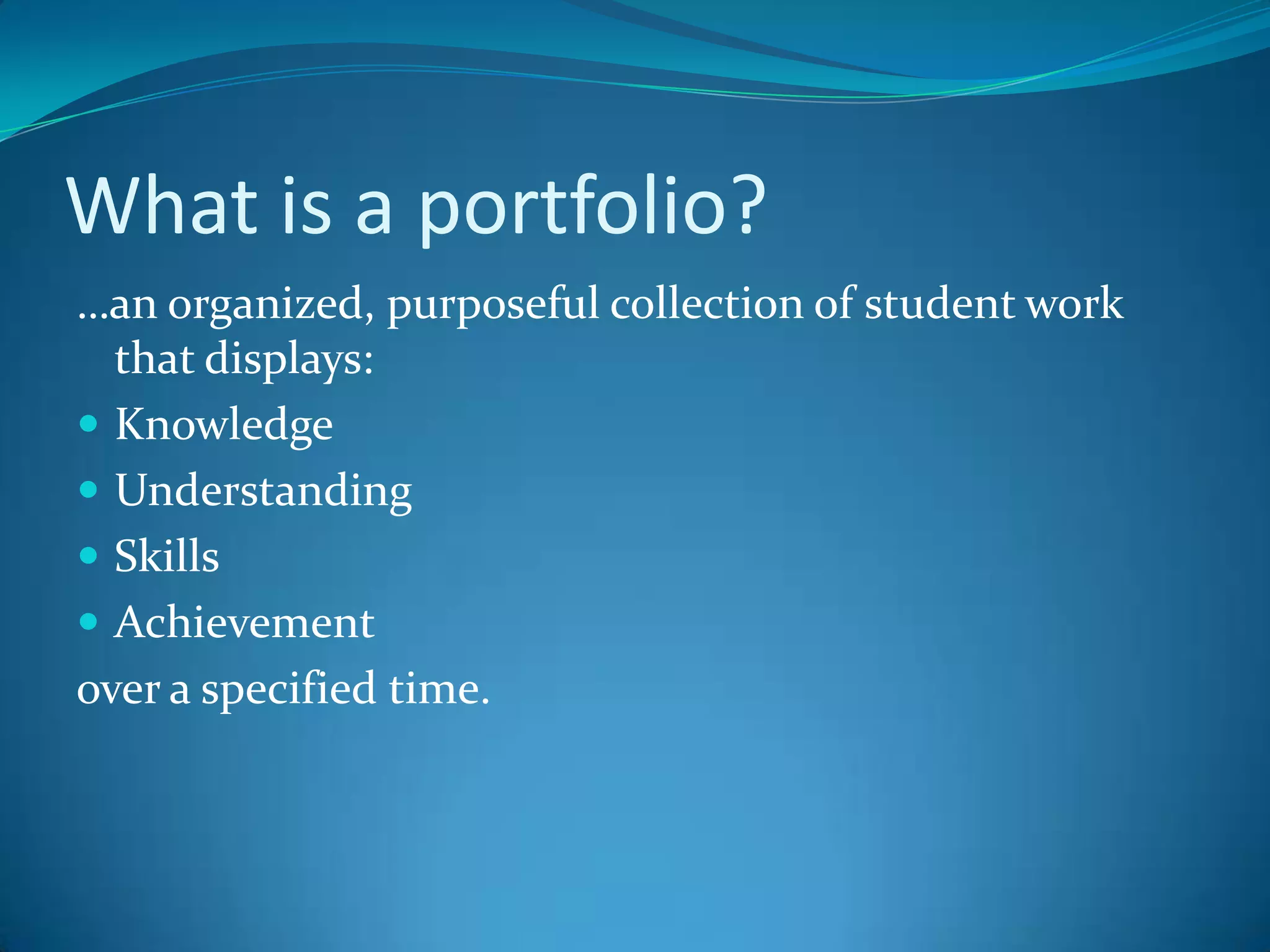 Creating Your ODA Graduate Portfolio | PPT