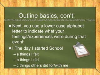 Creating your outline | PPTX