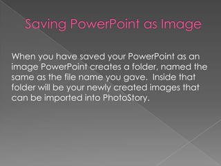 Creating your own photo story! | PPTX